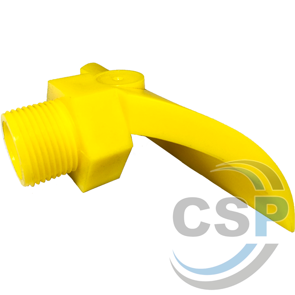 Fixed Flow 3/4" BSP Yellow Plastic Nozzle 7mm Hole Diameter - Crushing ...